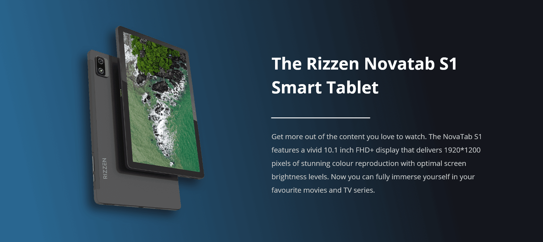 Rizzen NovaTab S1 Smart Tablet | With Flip Cover | 10.1″ - Rugged SA