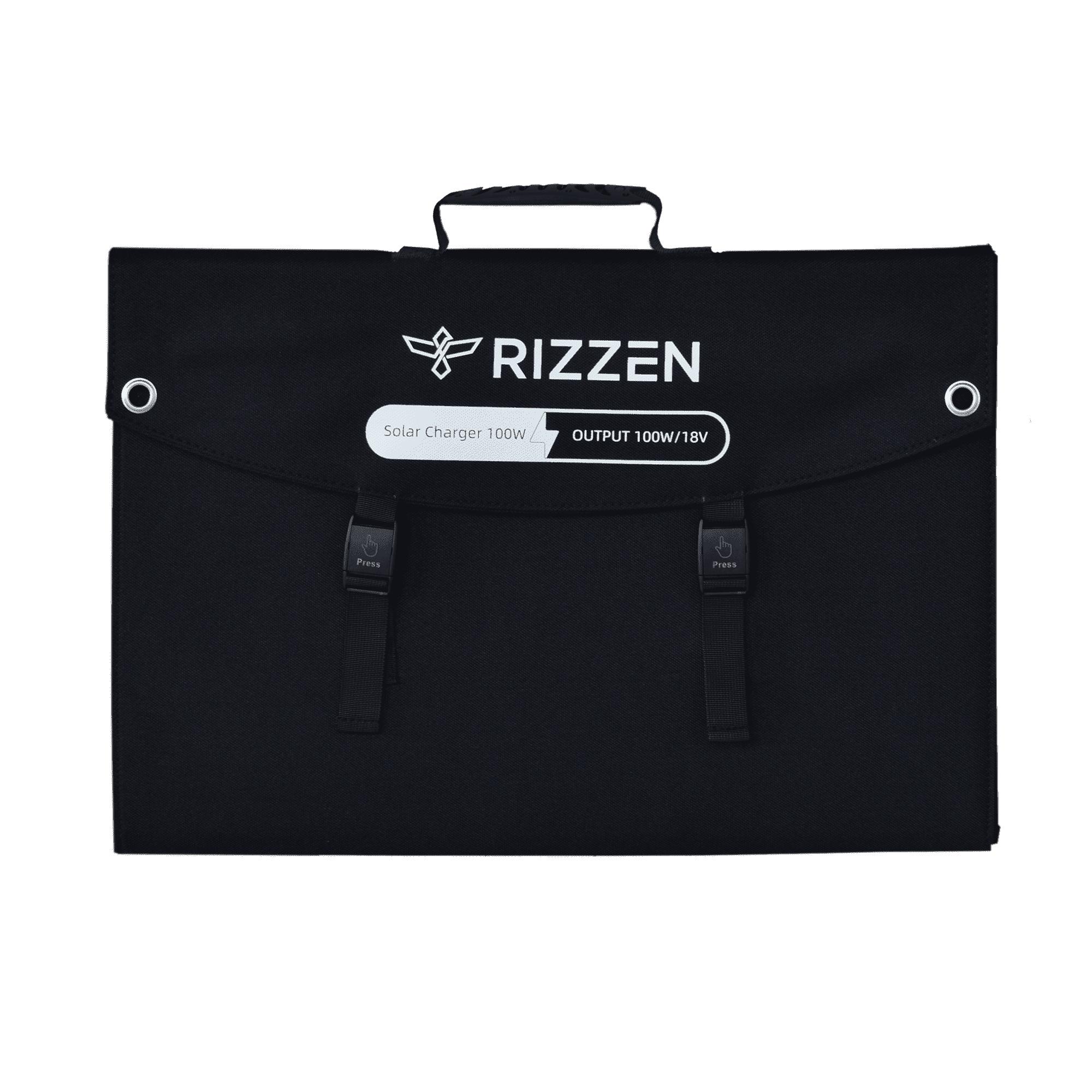 Rizzen 100W Black Portable Solar Panel With 4 in 1 Anderson Connector Rizzen 100W Black Portable Solar Panel With 4 in 1 Anderson Connector